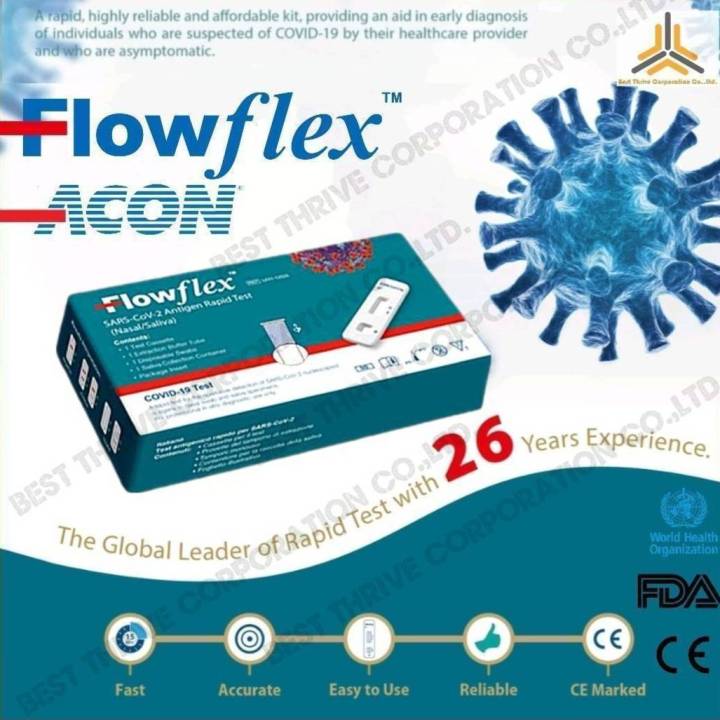 Flowflex SAR-CoV-2 Antigen Rapid Test (Nasal/Saliva) ของแท้ ราคาถูก ...