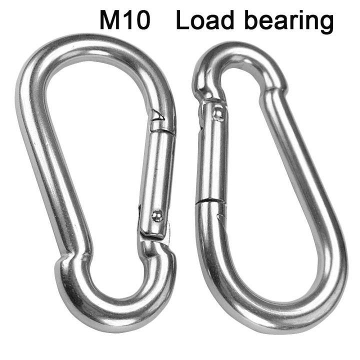 4 Inch Carabiner Stainless Steel M10 Snap Spring Hook Heavy Duty Clips ...