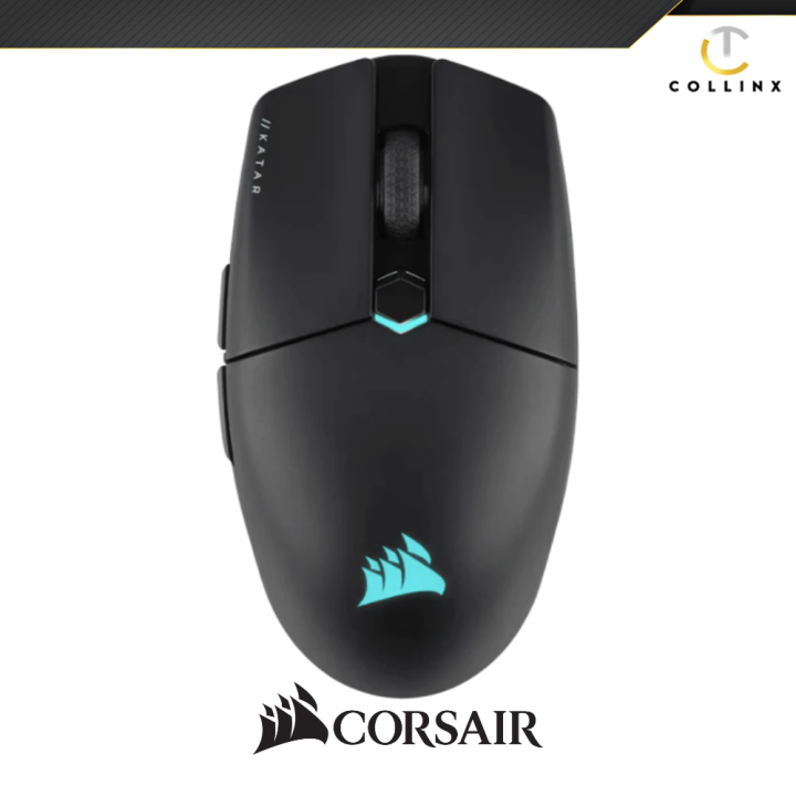 CORSAIR KATAR Elite Wireless Gaming Mouse, Black, 26000 DPI, Optical, W/ RGB BACKLIT | Collinx ...
