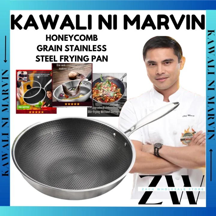 Kawali ni Marvin Non stick frying pan Stainless steel Induction cooker ...