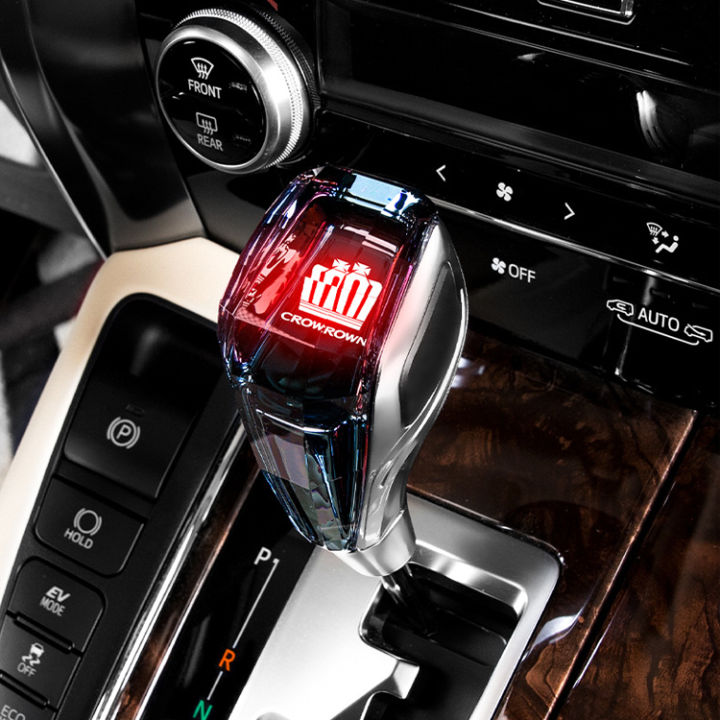 Car Crystal Shift Lever Toyota LED Light Shift Knob Replacement For ...
