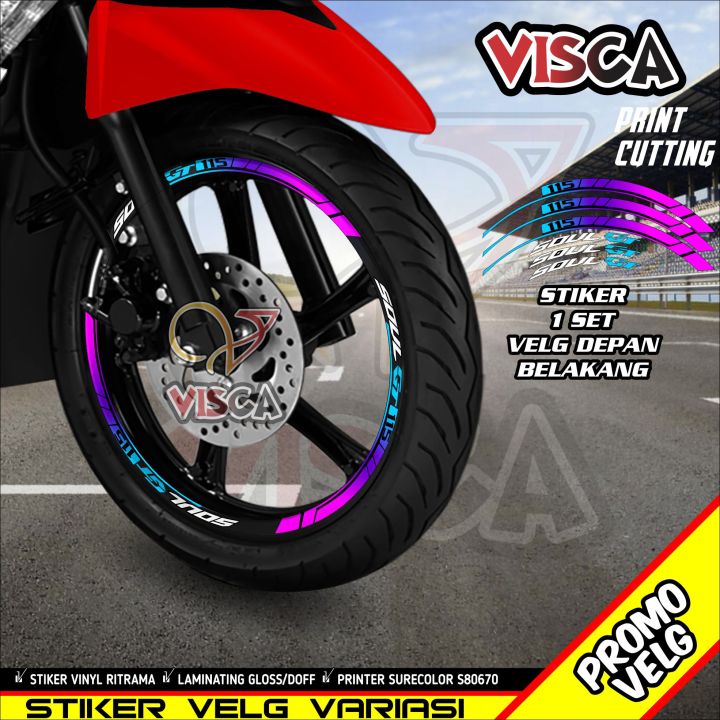 Stiker Velg List Velg Motor Stiker Velg Soul GT 115 Motif A03 Bunglon ...