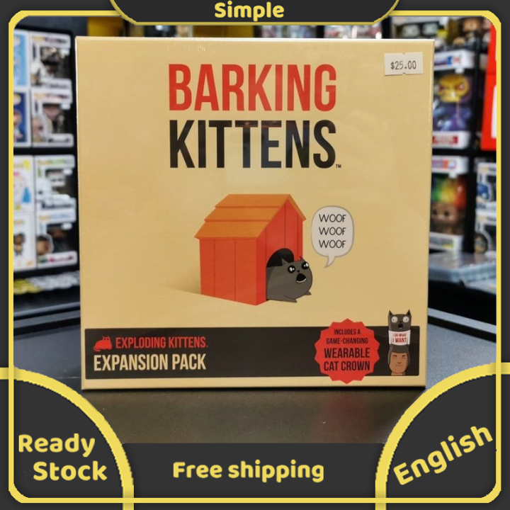 Exploding Kittens Barking Kittens Board Game Laminating Film Water ...