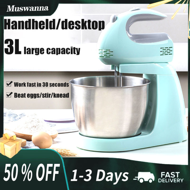 Stand mixer high power desktop food mixer, 3 liter dough mixer, egg ...