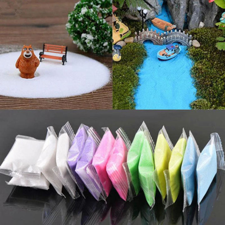 Aquarium Colorful Quartz Sand Miniature fish Tank Colored bottom sand ...
