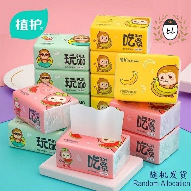 Botare Cartoon Series Tissue 🔥Ready Stock🔥Facial Soft Cute Monkey ...