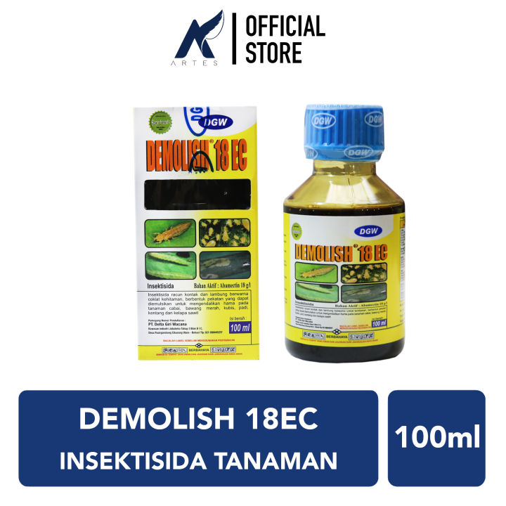 DEMOLISH 18EC Insektisida Racun-Obat Hama Ulat-dll Tanaman Demolis 18 ...