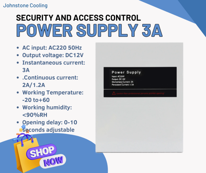 Access Control Power Supply – 12V DC Power Box for Door Lock System ...