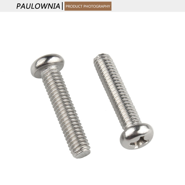 M4, M5, M6, M8, M10 304 Stainless Steel Cross Recessed Pan Head Screws ...