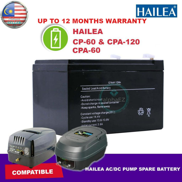 NEW Aquarium Hailea CP-60 CPA-60 CPA-120 CP60 CPA120 CPA60 ORIGINAL BATTERY AC/DC Air Oxygen ...