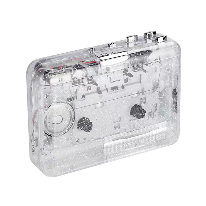 Portable USB Cassette Player Transparent Cassette Tape Player USB ...