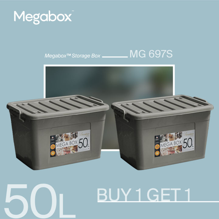 Megabox MG-697s 50L Storage Box (BUY 1 GET 1) | Lazada PH