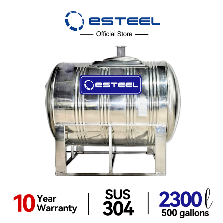eSteel 2300L / 500 Gallons Stainless Steel Water Storage Tank / Tangki ...