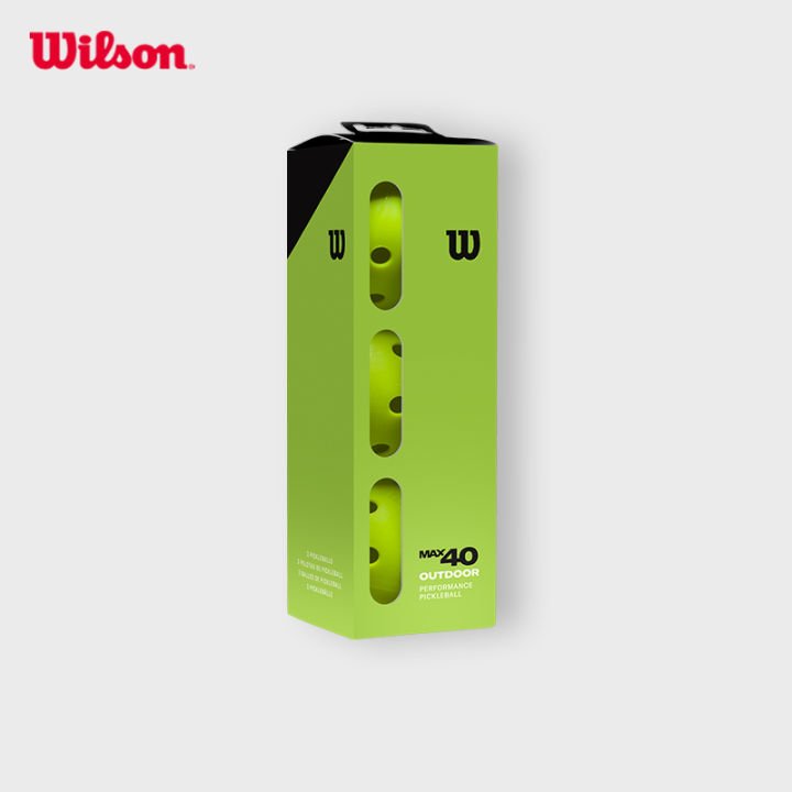 Wilson Pickleball Max 40 Outdoor Ball - 3 Pack WR8909201001 Official ...