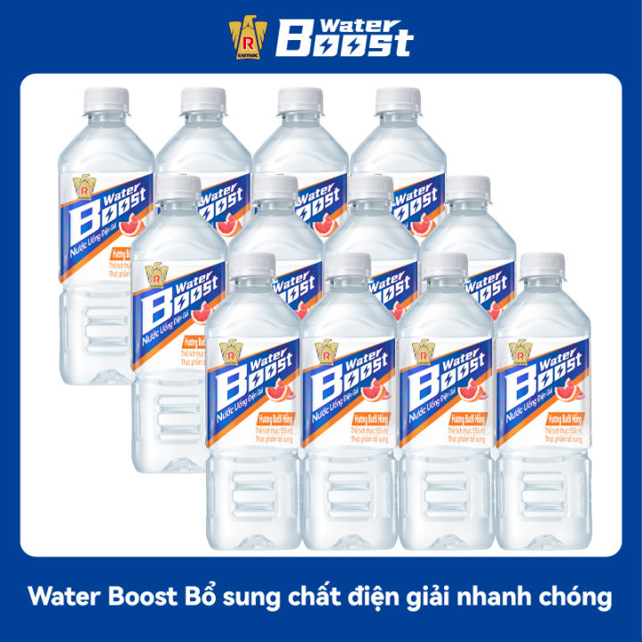 12 Chai Nước Giải Khát Water Boost Nước Uống Điện Giải Dung Dịch Muối ...