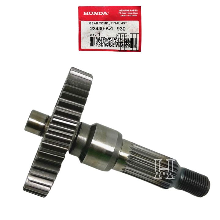 GIGI GIR RASIO AS RODA BELAKANG GEAR COMP FINAL 45T BEAT SCOOPY VARIO ...