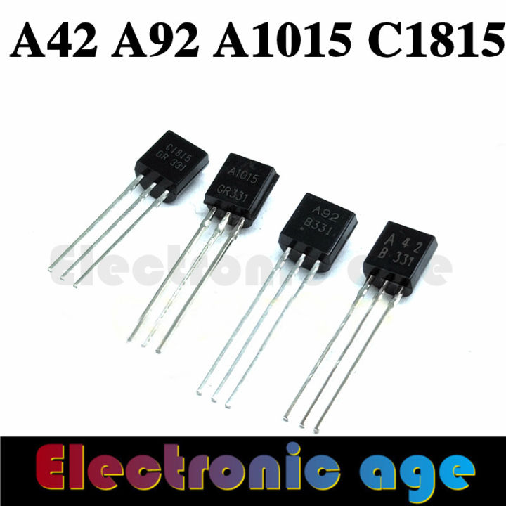 100Pcs New Commonly-used Transistor Set Kit TO-92 A42 A92 A1015 C1815 ... 100Pcs New Commonly-used Transistor Set Kit TO-92 A42 A92 A1015 C1815 ...