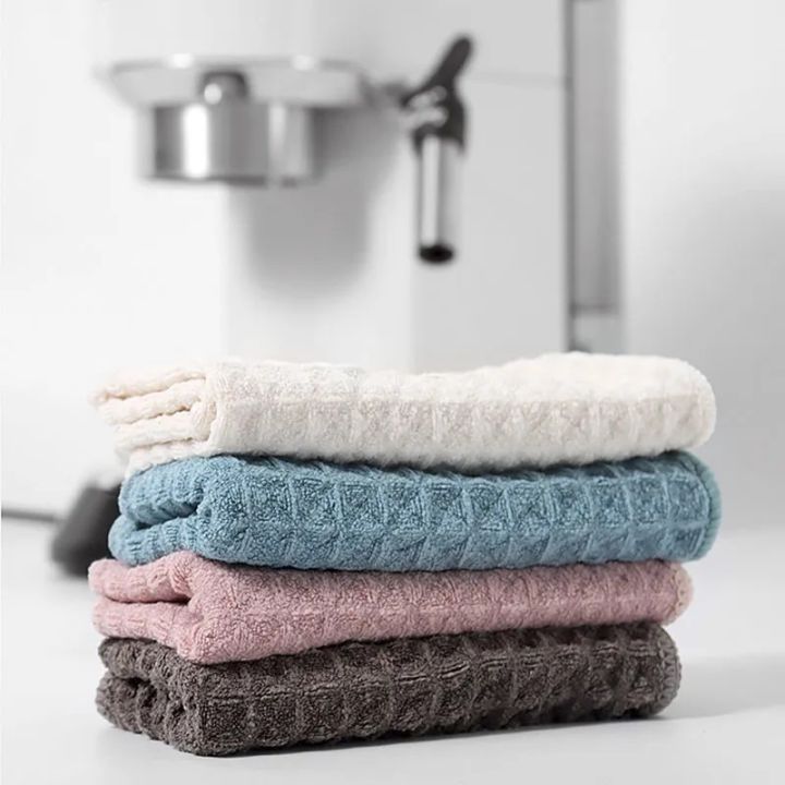 1Pcs Super Absorbent waffle rag Barista Towel Rag Bar Coffee Machine ...
