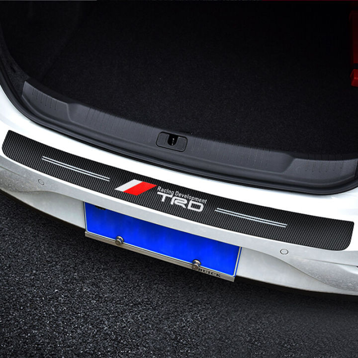 Carbon Fiber Car Trunk Rear Bumper Guard Protector Sticker for Toyota ...
