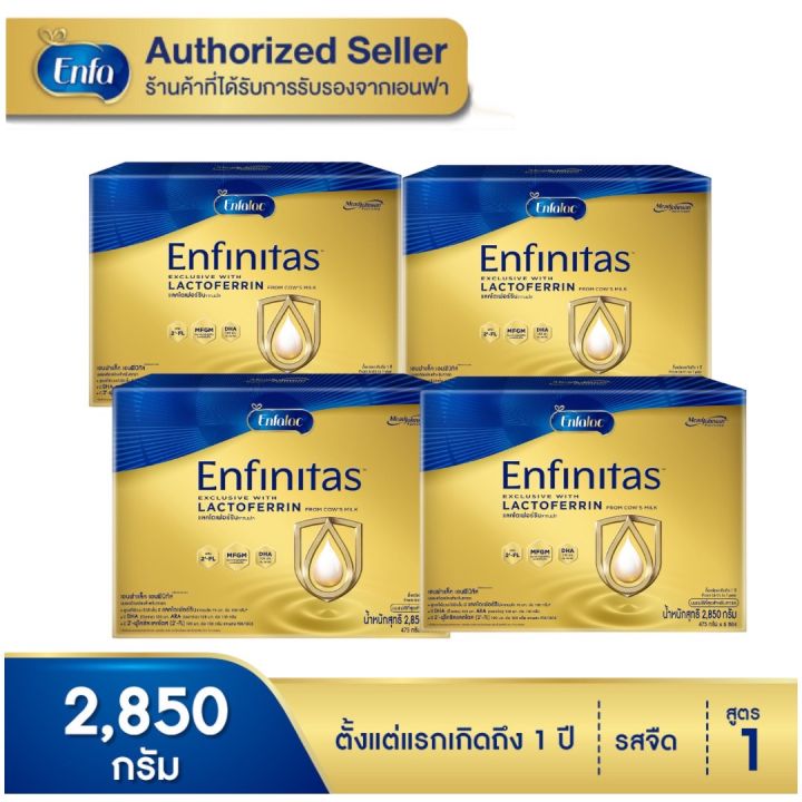 Enfalac Enfinitas นมผงเอนฟาโกร เอนฟินิทัส สูตร1 ชนิดจืด 2850 กรัม ...