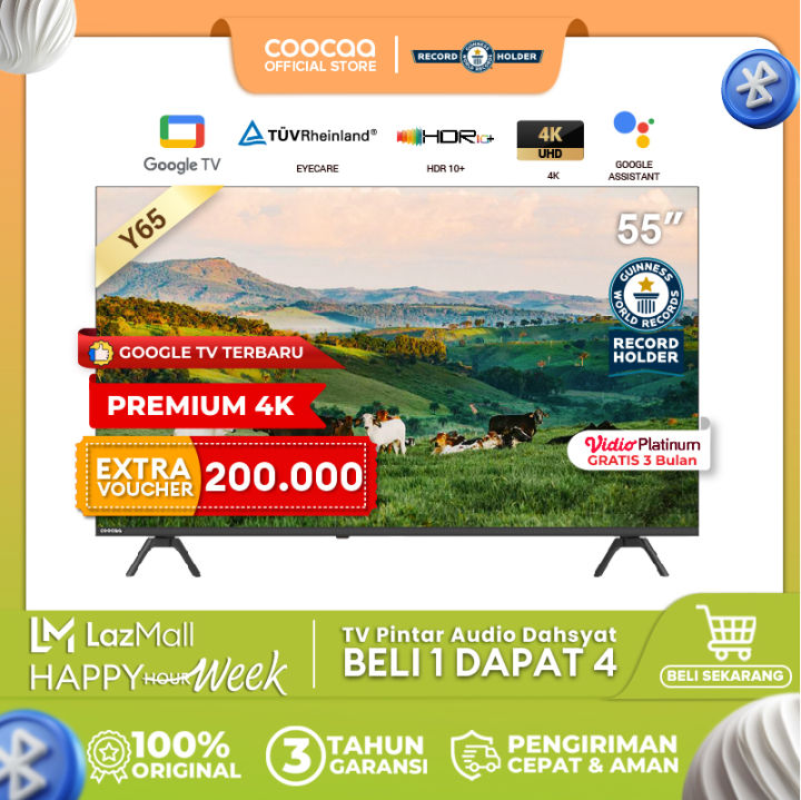NEW COOCAA 55 inch GOOGLE TV-4K UHD-Dolby Audio (COOCAA 55Y65) | Lazada ...