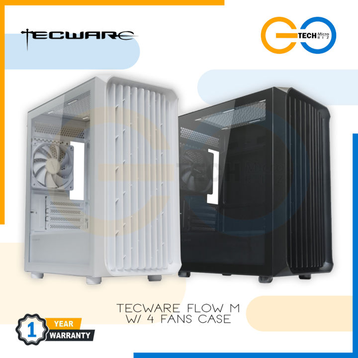 Tecware Flow M High Airflow Case MATX Desktop PC Chassis | Lazada PH