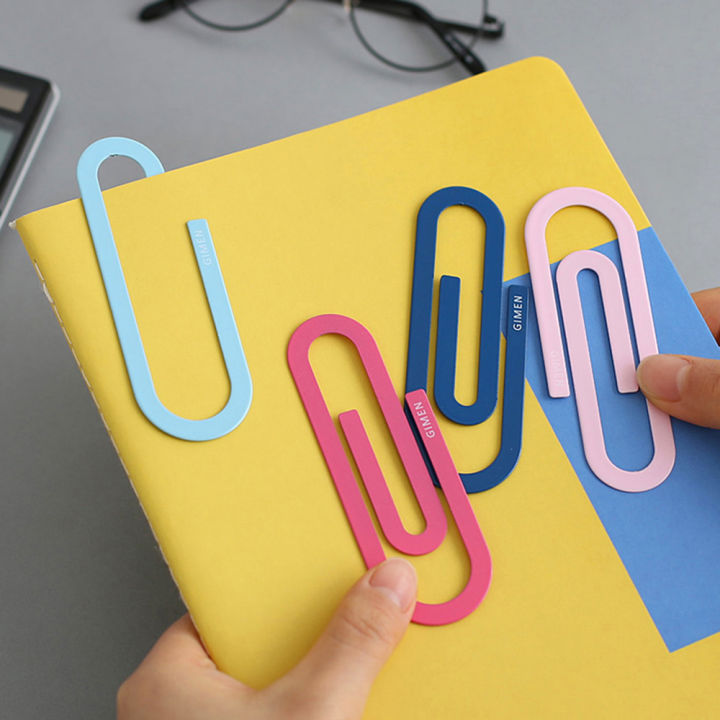 Cute Paper Clip Stationery Metal Big Paper Clips Bookmarks Office ...