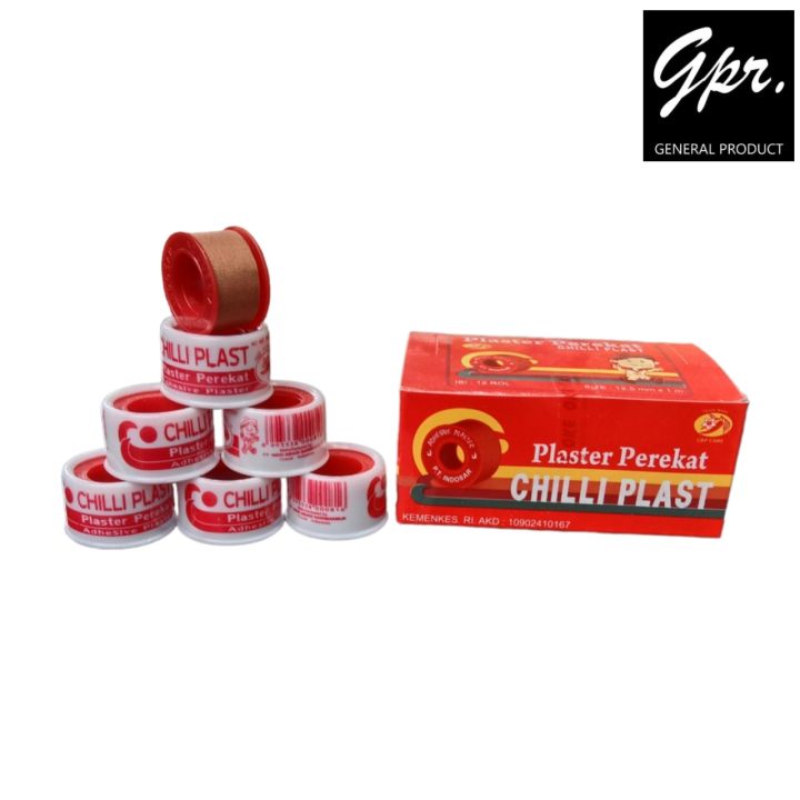 Chilli Plast/Plaster Roll/12,5 mm x 1 m / Plaster kasa/ Plaster Perban ...