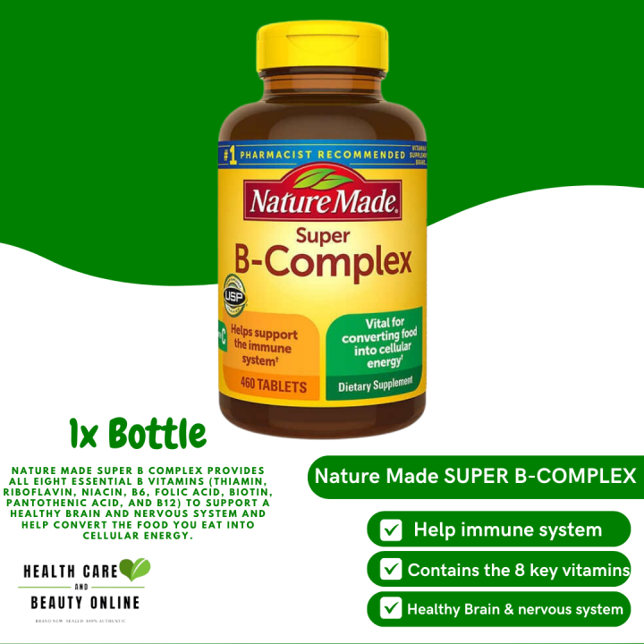 Nature Made SUPER B-COMPLEX 460tablets ( JUNE 2025 ) | Lazada PH