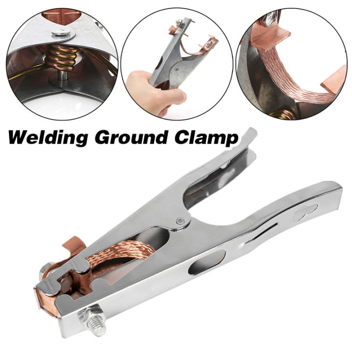 Welding Earth Clamp Welding Ground Clamp Cable Copper Grip Clip Welding ...