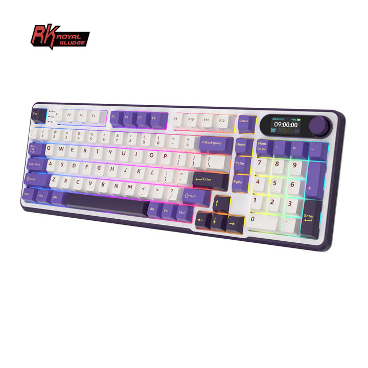 【Local Delivery】RK ROYAL KLUDGE S98 98 Keys Wireless Mechanical Keyboard RGB 3-Mode Wired ...
