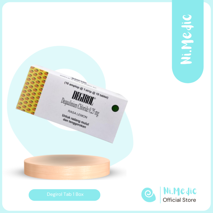 DEGIROL TABLET HISAP 1 BOX | Nimedic | Obat gejala Flu dan radang ...