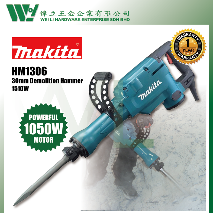 Makita HM1306 Demolition Hammer 1510W / mesin hacker hack machine ...