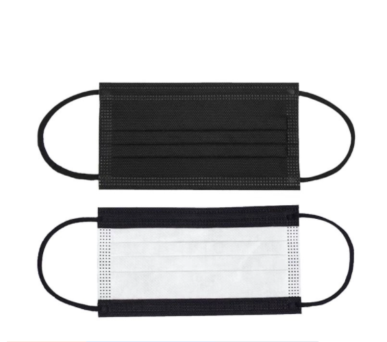 MskUp Thick 48PCS Colors Disposable Mask Black or White Inside Face ...