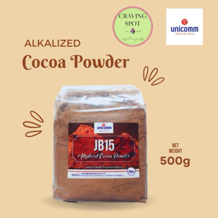 JB15 ALKALIZED COCOA POWDER UNICOMM 500g| 2026 EXPIRY | Lazada PH