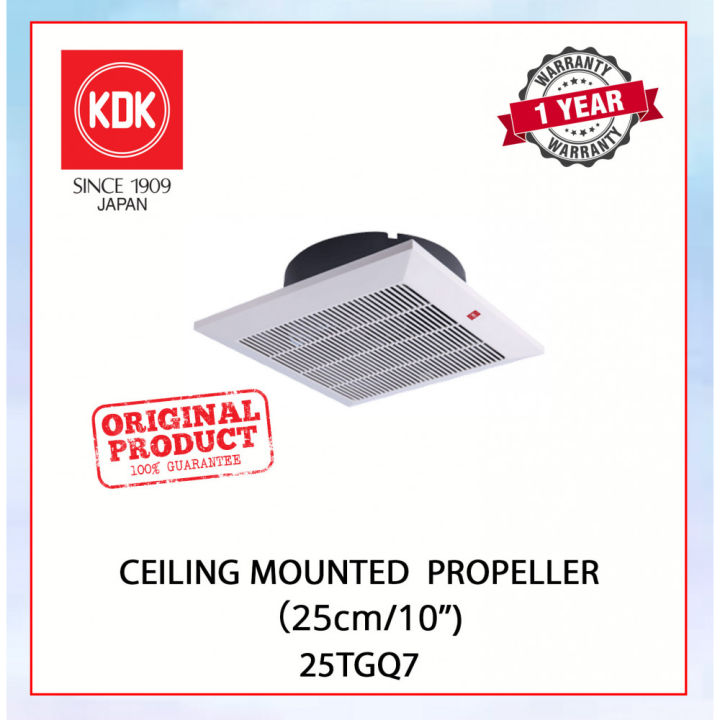 KDK CEILING VENTILATION EXHAUST FAN CEILING EXHAUST FAN 20TGQF/25TGQ ...