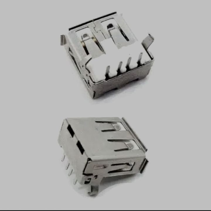 Socket - Konektor - Conector USB 2.0 Type A Female PCB Mounting kaki ...