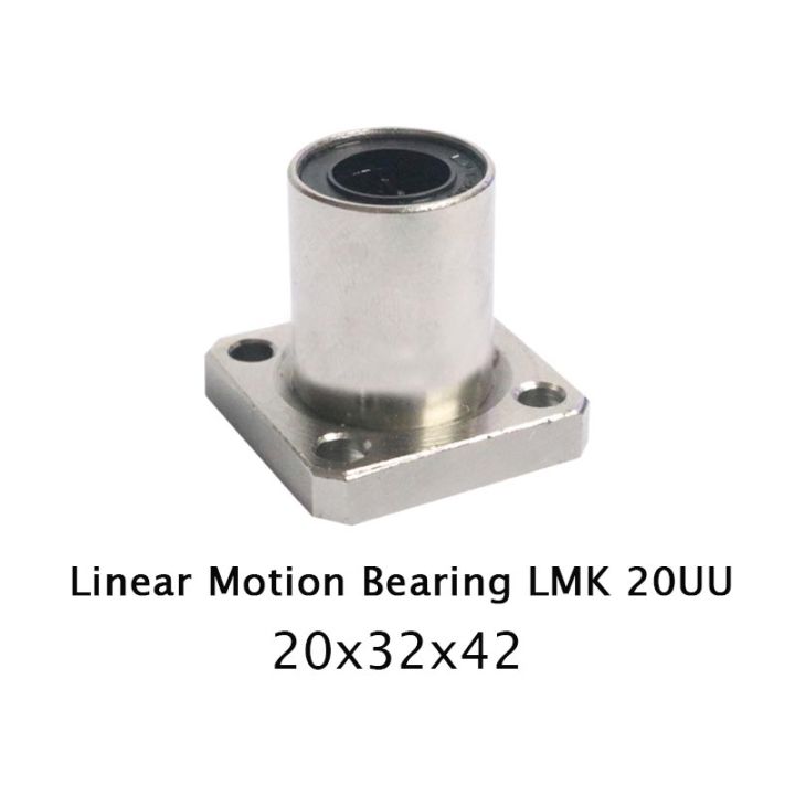 EELIC LIB-LMK20UU Linear motion square flange bearing lmk20uu 20x32x42 ...