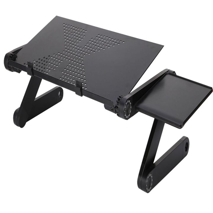 Aluminum Laptop Folding Table Computer Desk Stand Lazy Stand 360 Degree ...