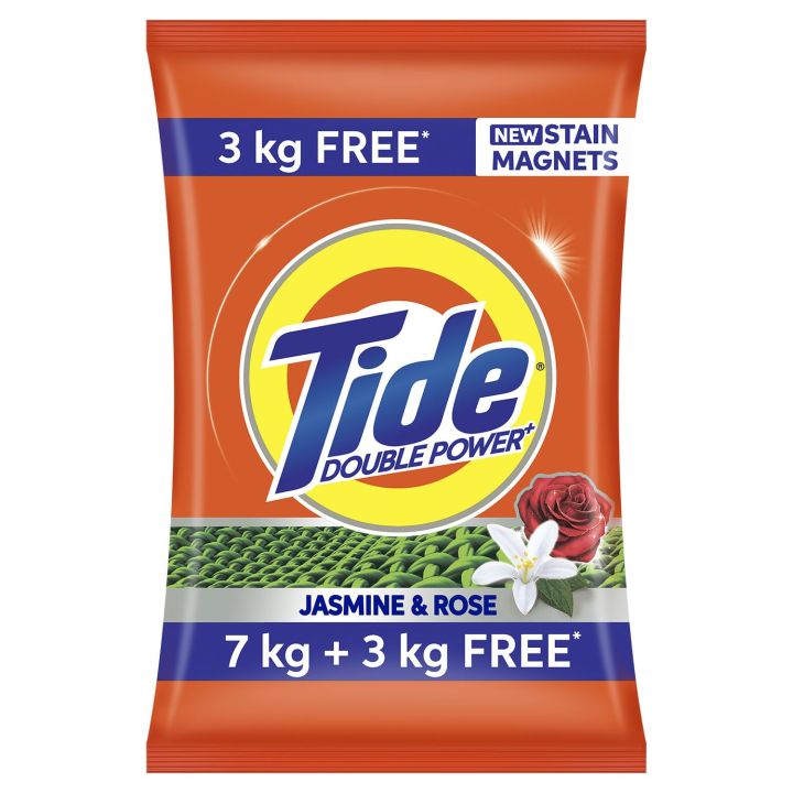 Tide JASMINE AND ROSE 7KG PLUS 3KG Detergent Powder 10 kg / 9 kg ...