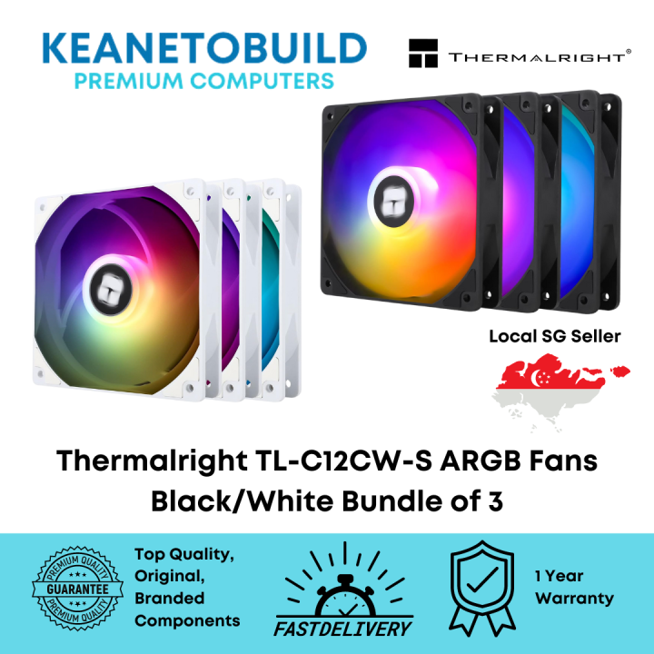 Thermalright ARGB PWM 120mm RGB Fans silent case radiator heatsink fan ...