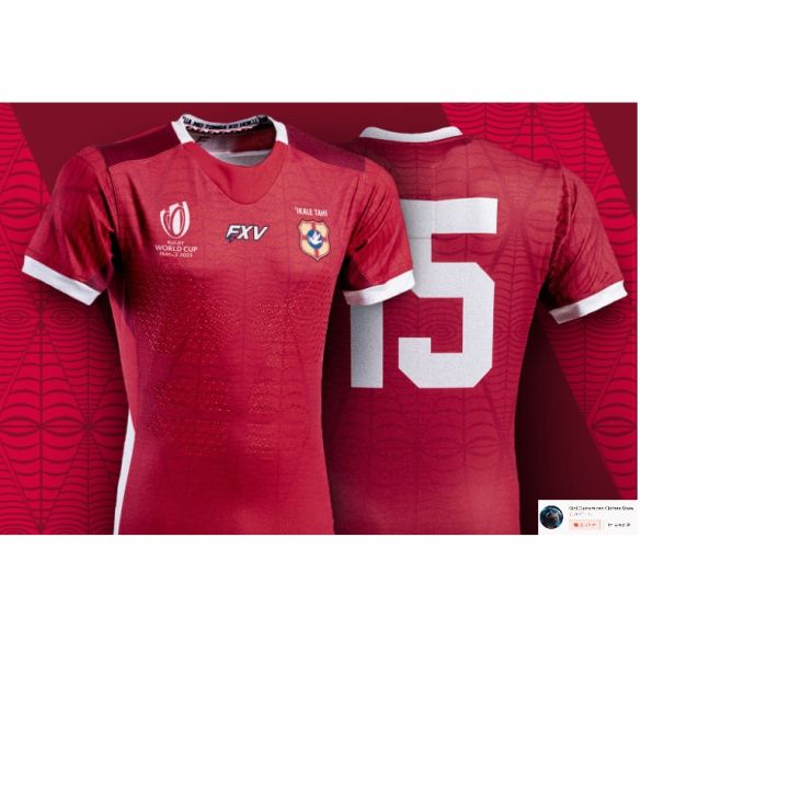 FXV Tonga Men's Home TSHIRT Jersey Rugby World Cup | Lazada