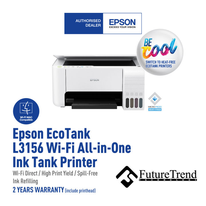 Epson EcoTank L3256 (replacement L3156) Wi-Fi All-in-One Ink Tank ...