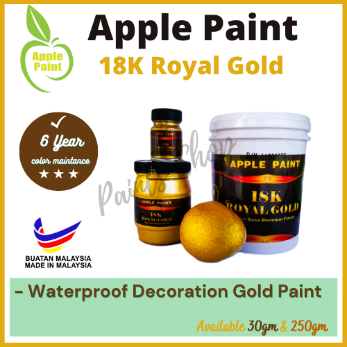 Apple Cat Hiasan Emas⚜️18k Royal Gold Paint ⚜️Water-Based Gold Paint☔ ...