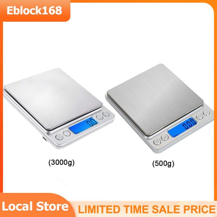 2kg/3kg/500g Gram Scale Accurate Weighting Digital Kitchen Scale LCD ...