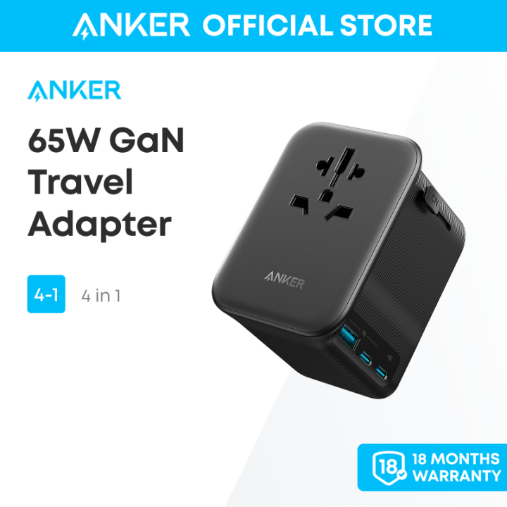 Anker PowerExtend Travel Adapter 65W With USB C Charger A9213 | Lazada ...