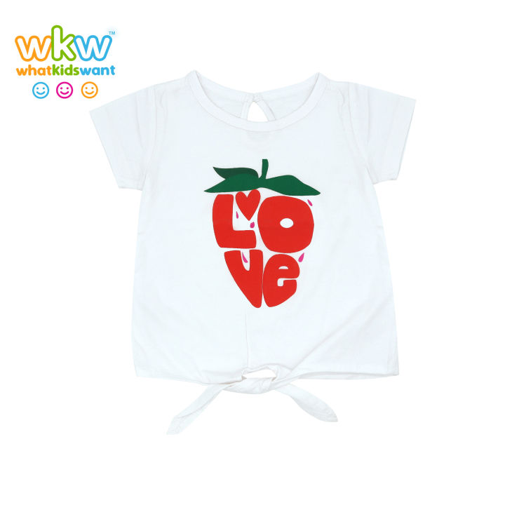 What Kids Want Toddler Girls Love Apple T-shirts | Lazada PH