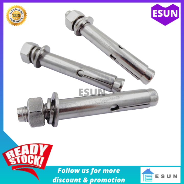 1PCS M8 Stainless Steel Wall Plug External Hex Expansion Bolt | Lazada