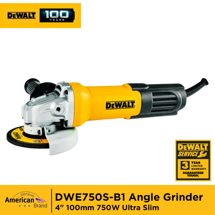 DEWALT DWE750S-B1 Angle Grinder 4" 100mm 750W Ultra Slim | Lazada PH
