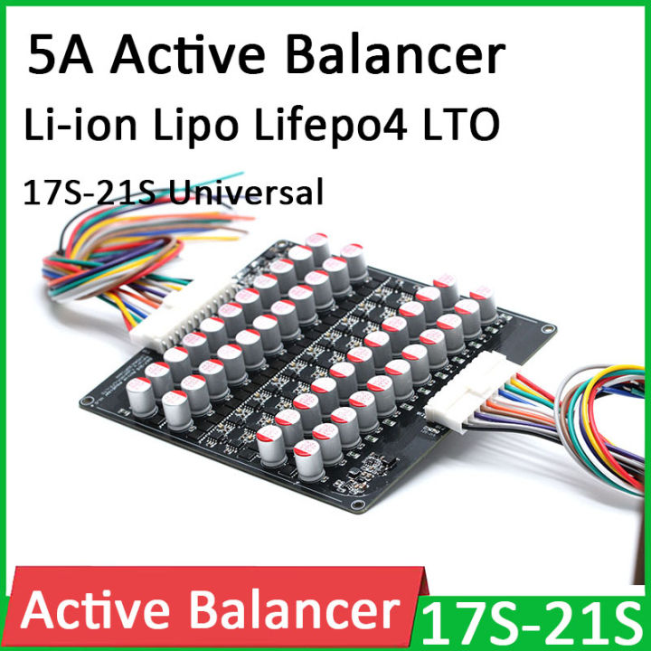 5A Active Equalizer Balancer 3S 4S 6S 7S 8S 10S 12S 13S 14S 16S Li-ion Lifepo4 LTO Lithium ...